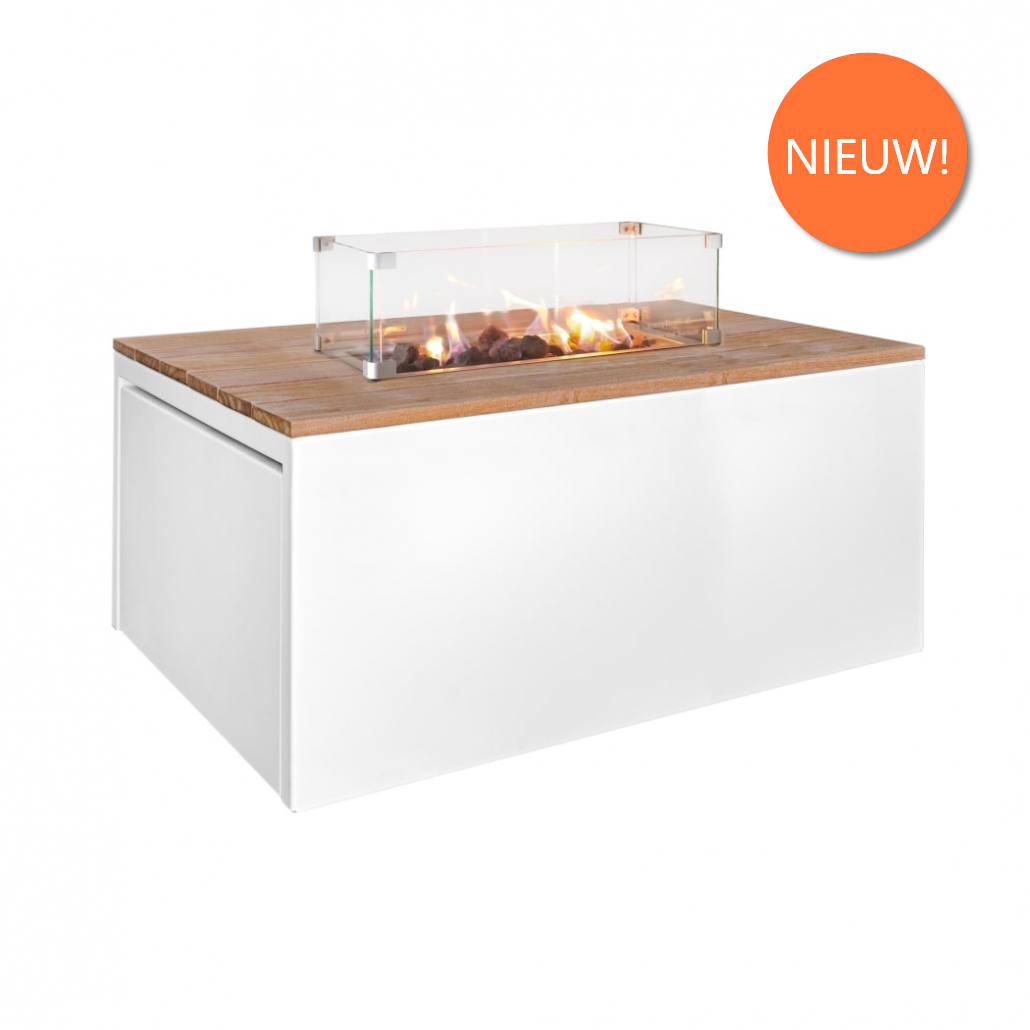 Vuurtafel Cube rechthoek wit | Bestel bij VUUR-TAFELS.NL!